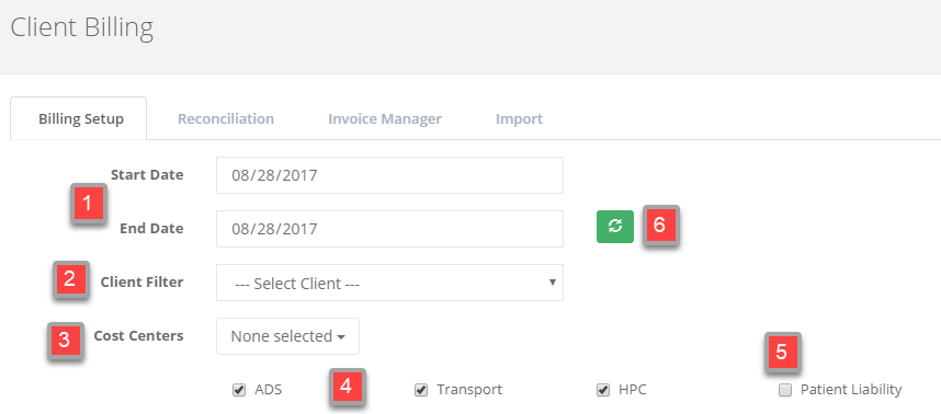 Billing Setup Screen Overview – Brittco Software Help & Learning
